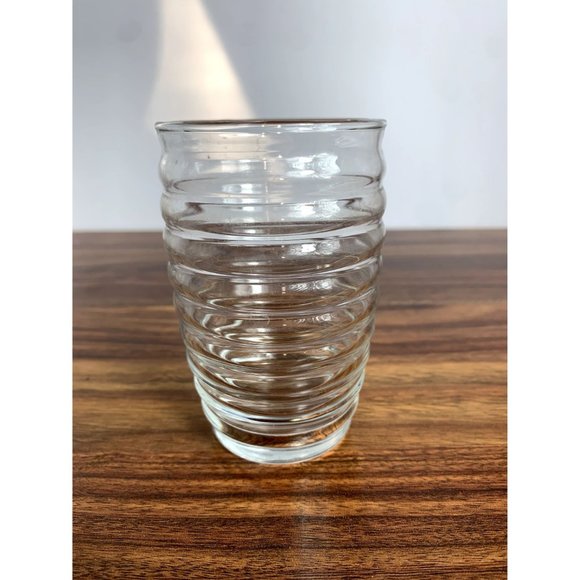 Unknown Kitchen Vintage Clear Ribbed Juice Glasses Poshmark